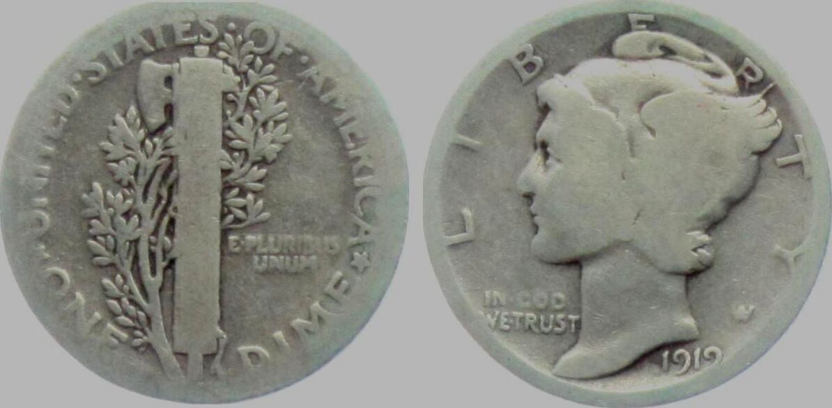 USA 1919 1 Dime - Mercury s | MA-Shops