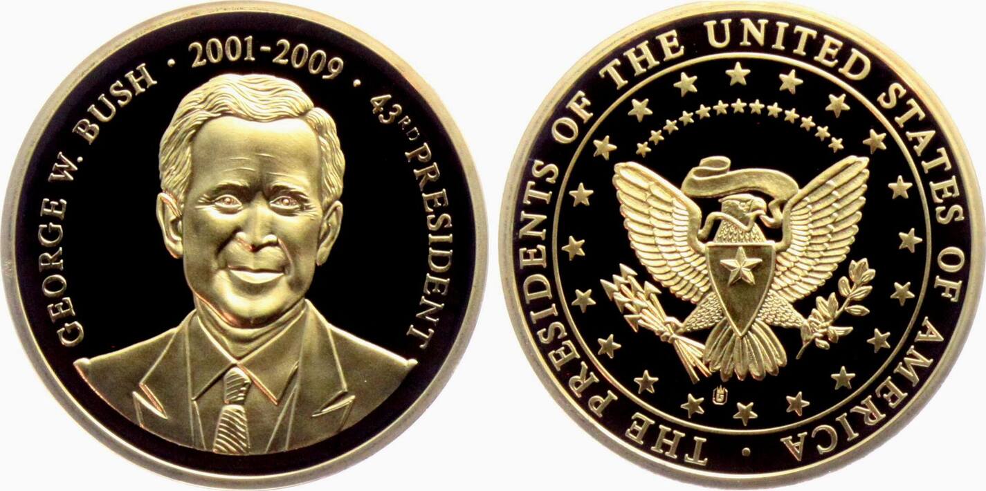 Medaille 2015 Die großen Präsidenten der USA - George W. Bush - 43 ...