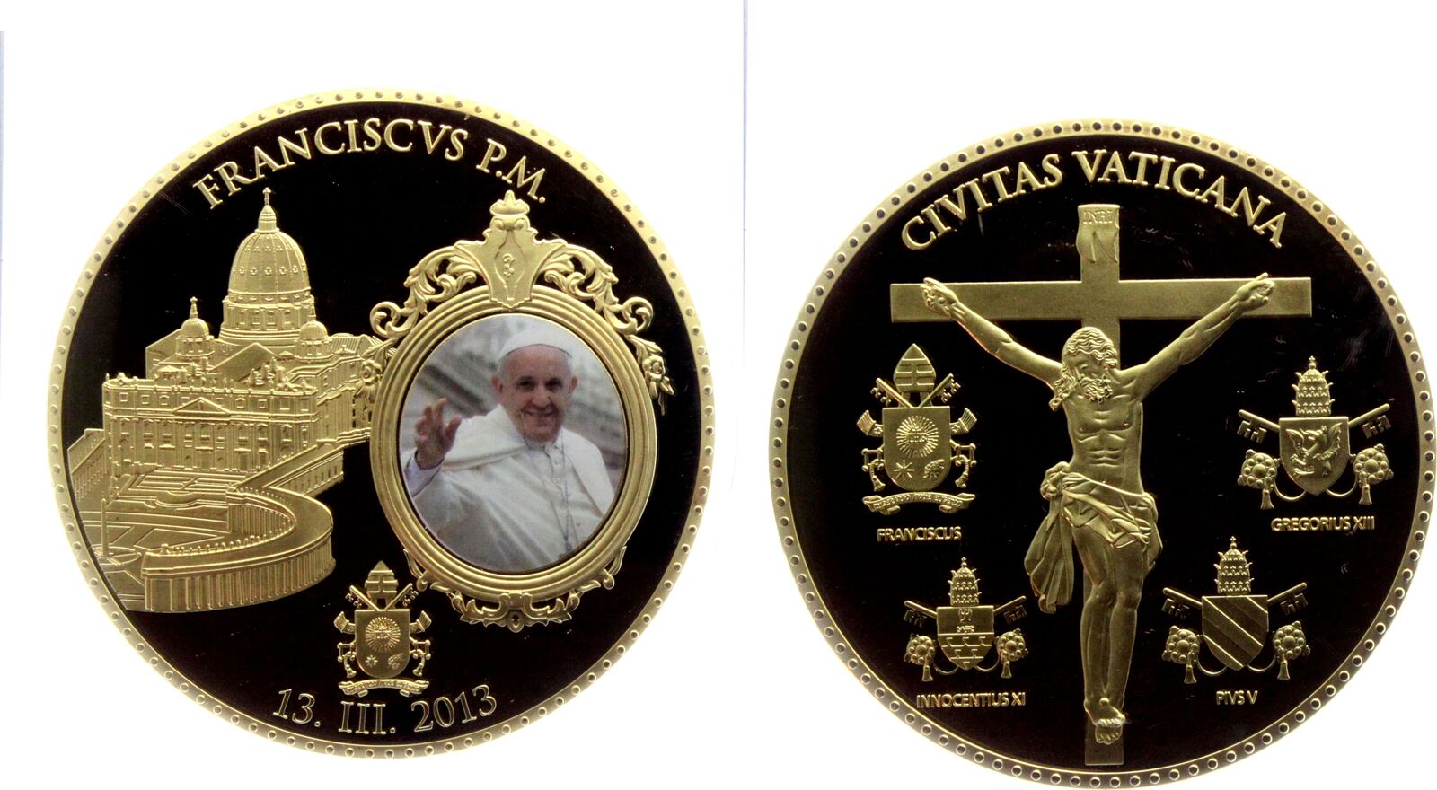 Vatikan Medaille 2014 Papst Franciscus - Civitas Vaticana - mit ...