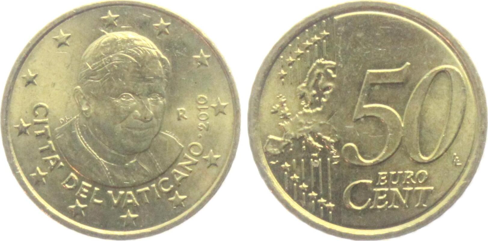 Vatikan 50 Cents 2010 Papst Benedikt XVI. EF | MA-Shops