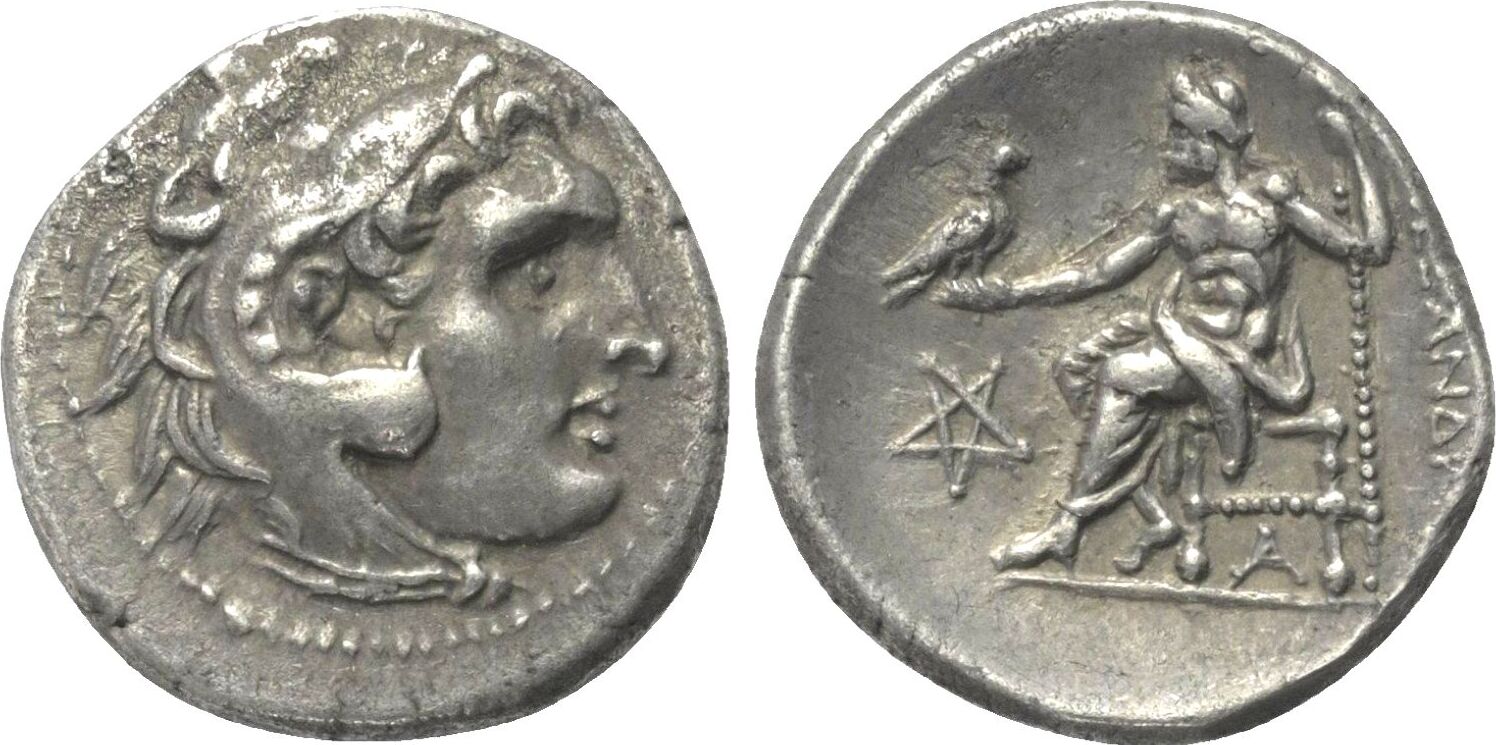 Griechenland - Makedonien Drachme ca. 323-280 v. Chr. Alexander III ...