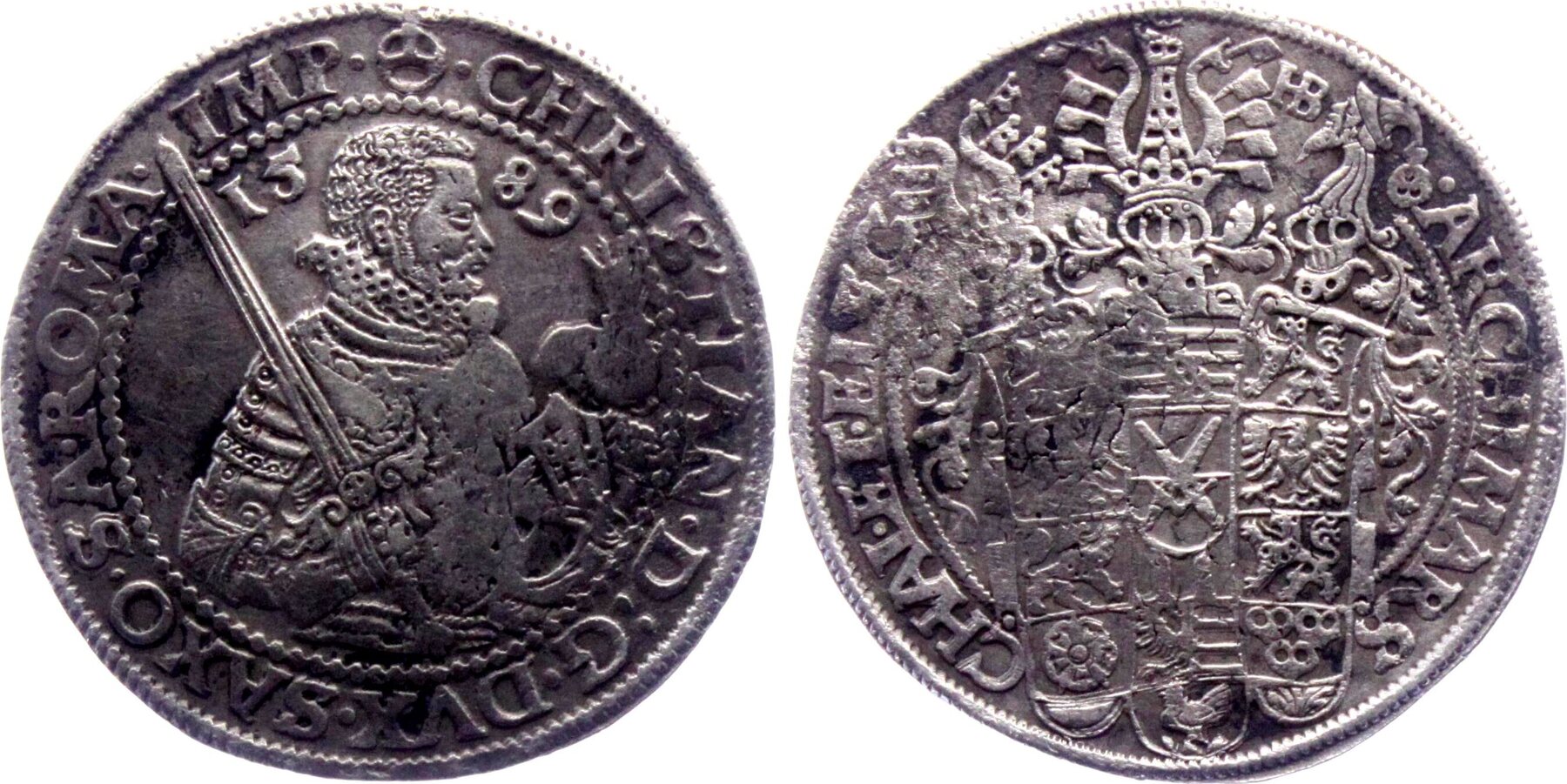Sachsen Taler 1589 - Dresden Christian I. (1586-1591) VF | MA-Shops