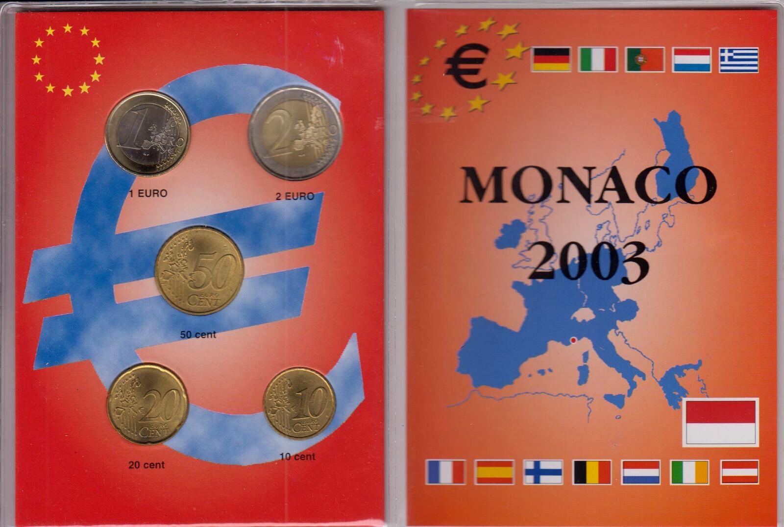 Monaco 3 80 Euro 2003 Kursm nzen 10 Cent Bis 2 Euro 5 M nzen BU Im