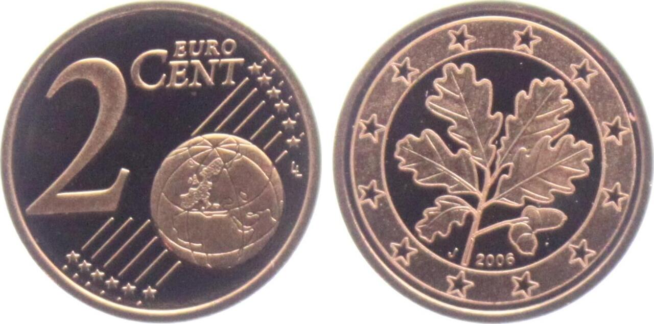Deutschland - BRD 2006 J 2 Cent Proof | MA-Shops