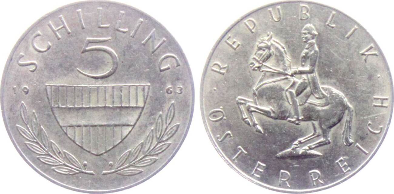 5 Schilling 1963 2. Republik Österreich ab 1945 AU | MA-Shops