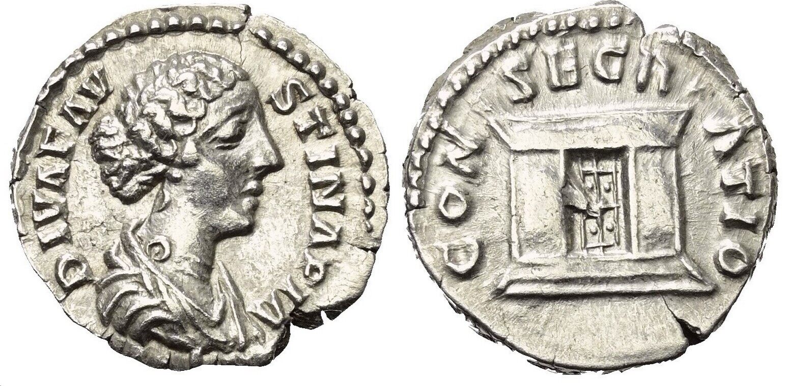 Römisches Kaiserreich Denar 176 - Rom Faustina II. - Diva Faustina (gest. 176) - Ehefrau von ...