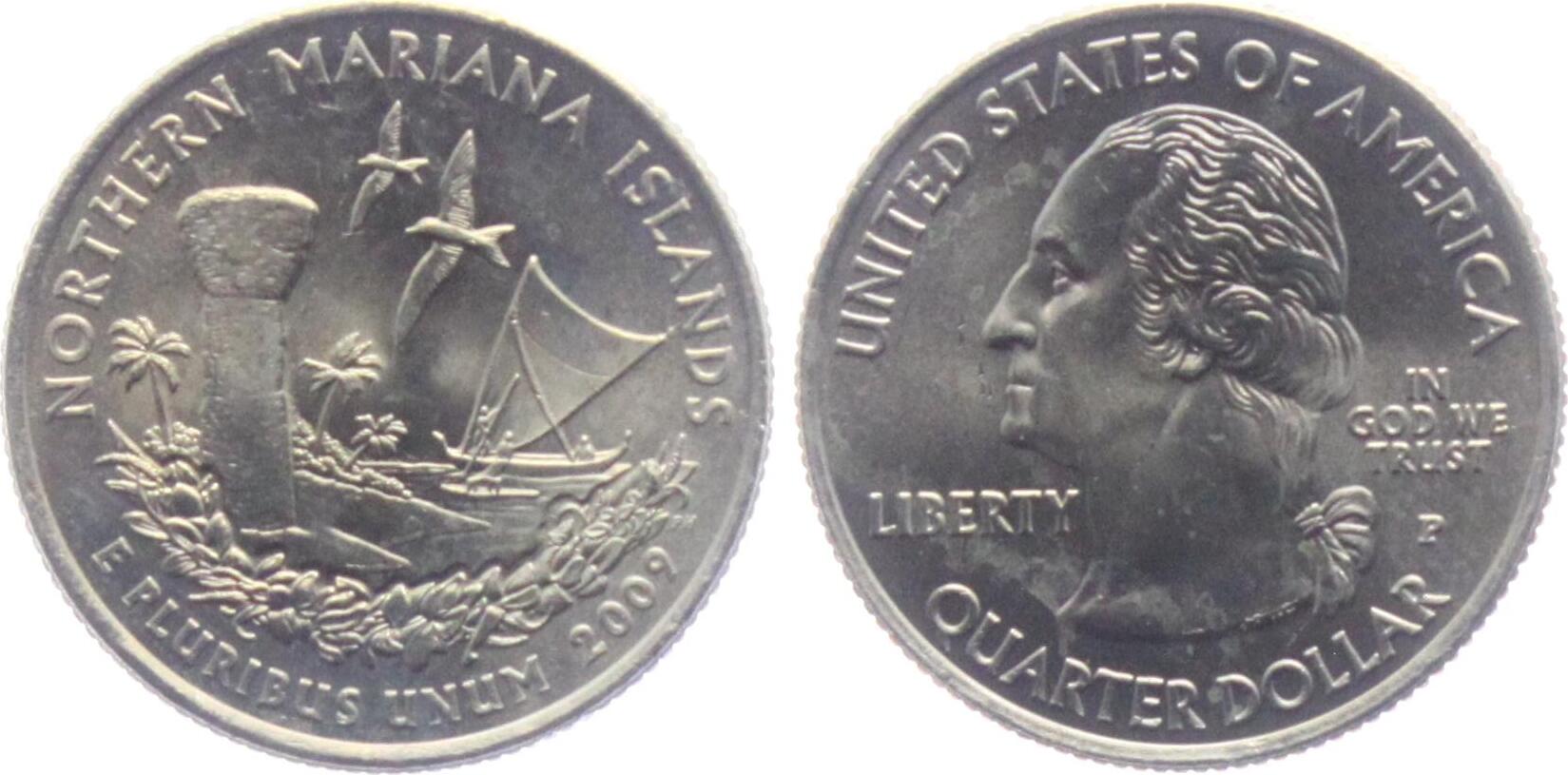 USA 1/4 Dollar - Quarter 2009 P Northern Mariana Islands unc. | MA-Shops