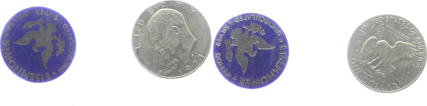 1 Dollar & Jeton 1971 S 34. Präsident der USA - Dwight D. Eisenhower ...