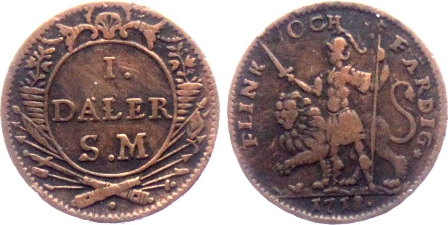 Schweden 1 Daler 1718 SM Carl XII. (1697-1718) s / VF | MA-Shops