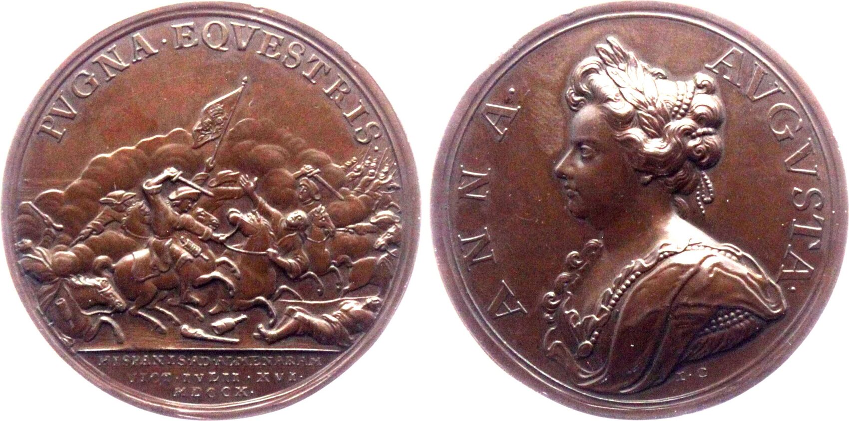 Großbritannien Bronzemedaille 1710 Queen Anne (1702-1714) - Schlacht ...