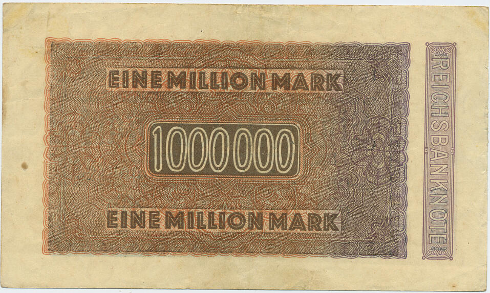 Deutsches Reich Inflation 1919-1924 1 Million Mark 1923 Rosenberg Nr ...