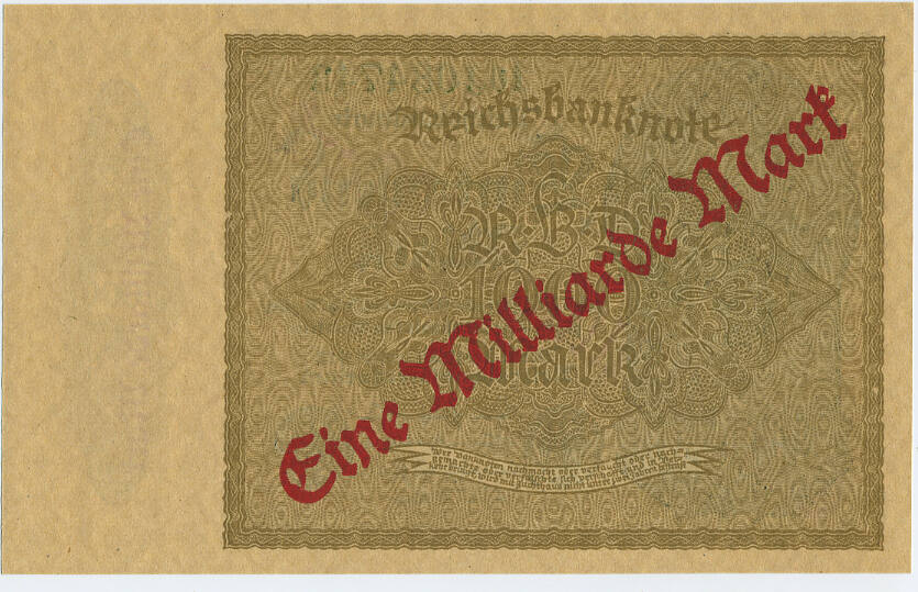 Deutsches Reich Inflation 1919-1924 1 Milliarde Mark 1923 Rosenberg Nr ...