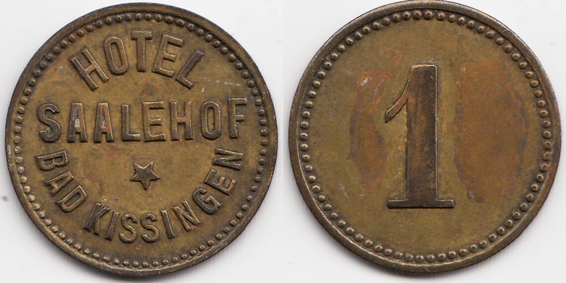 Bayern - Kissingen, Bad Wert 1 ohne Jahr Hotel Saalehof Bad Kissingen ...