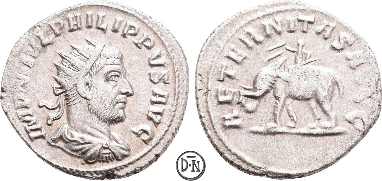 Philippus I Arabs (244-249) Antoninian 248 n. Chr. Antiochia, auf die ...