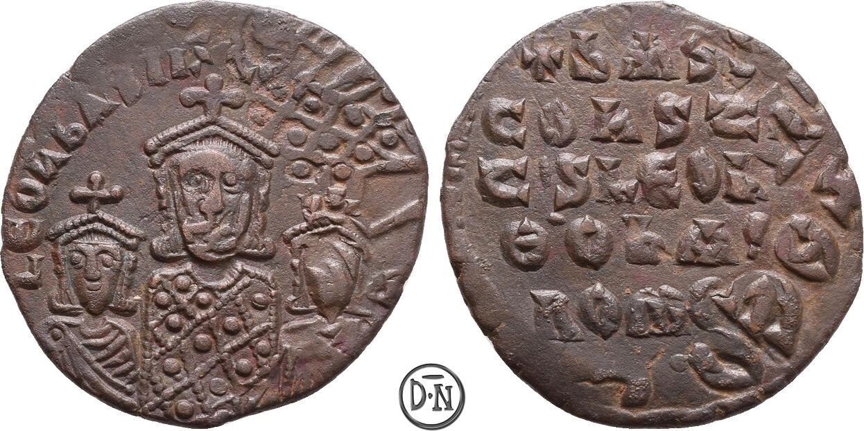 Basil I (867-886) Follis 870-879 n. Chr. Constantinopolis, Basil ...