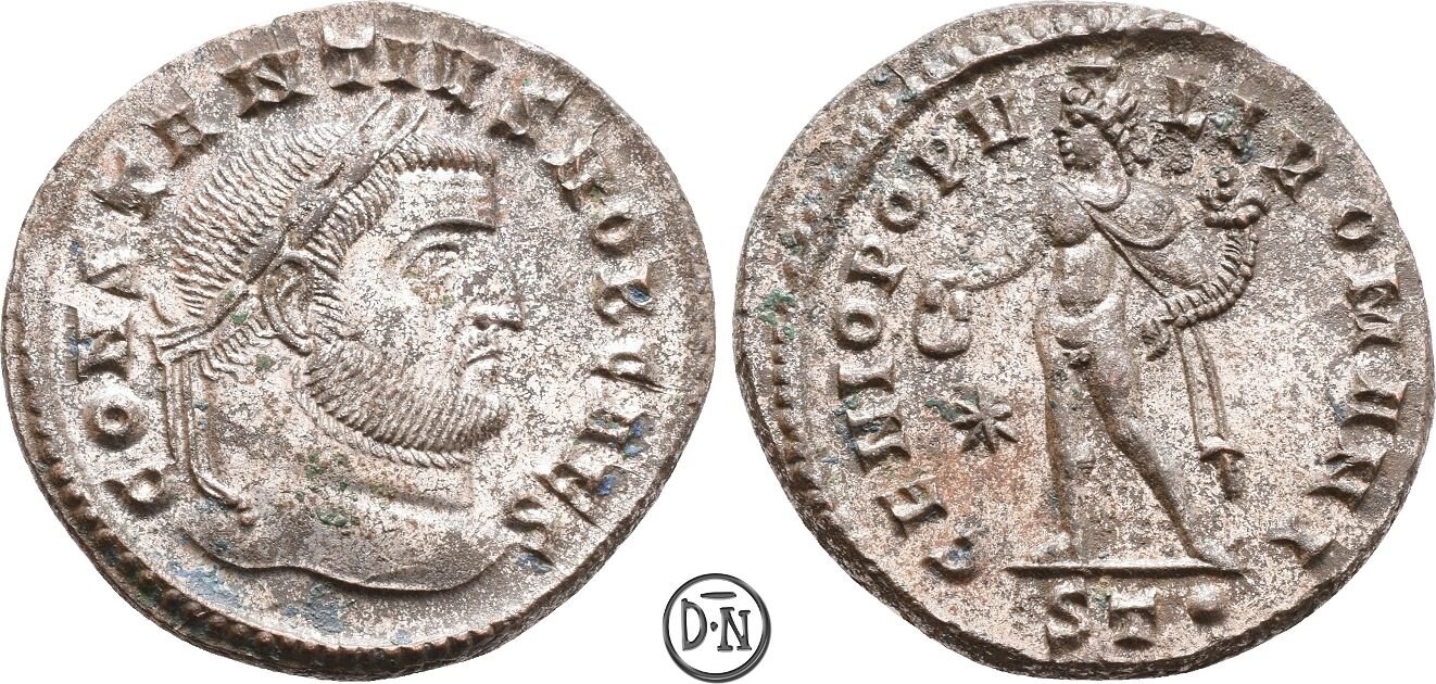 Constantius I Chlorus Caesar (293-305) Follis 298-299 n. Chr. Ticinum ...
