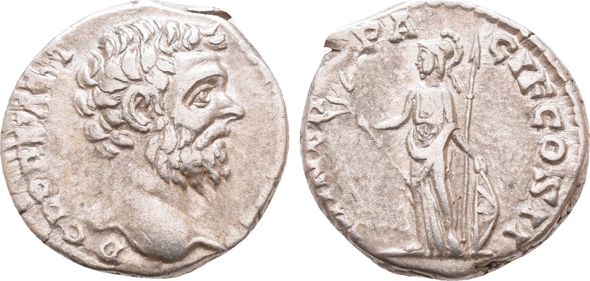 Clodius Albinus Caesar Denarius 194-195 n. Chr. Roma VF | MA-Shops