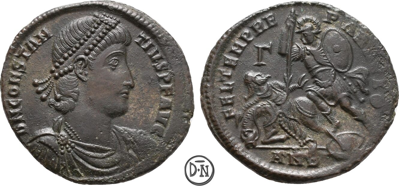 Constantius II (337-361) Maiorina 350-355 n. Chr. Antiochia, Büste ...