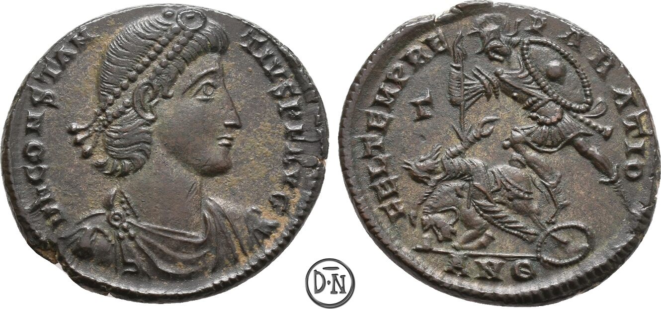 Constantius II (337-361) Maiorina 350-355 n. Chr. Antiochia, Büste ...
