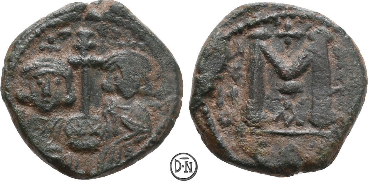Justinianus II (685-695/705-711) Follis (40 Nummi) Jahr 20 = 705-706 n ...