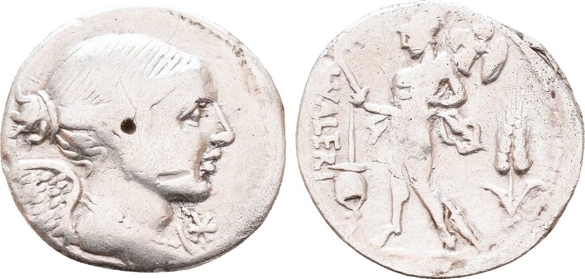 L. Valerius Flaccus Denarius 108/107 v. Chr. Roma s | MA-Shops