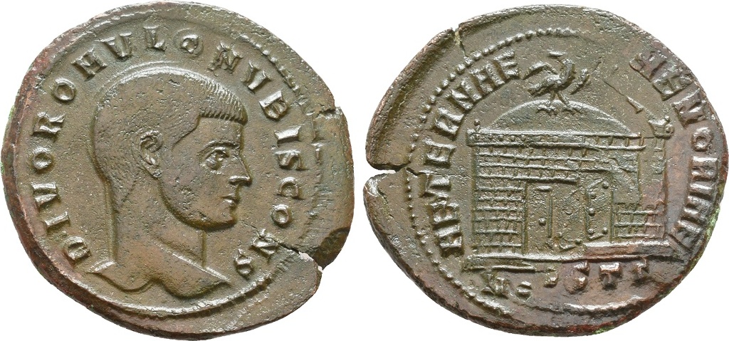 Divus Romulus Follis 309-312 n. Chr. Ostia fvz | MA-Shops