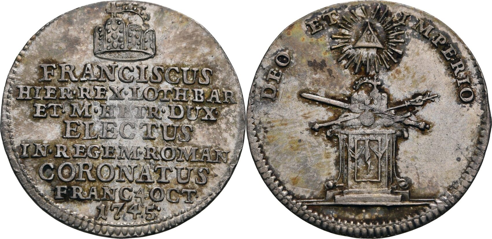 RDR Siberjeton 1745 Franz I., 1745-1765 EF leicht fleckige Tönung | MA ...