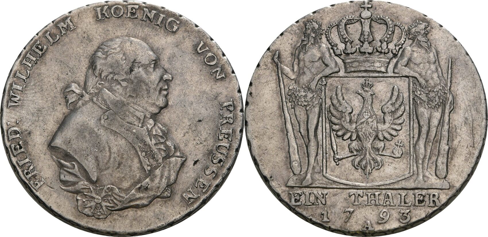 Preußen Taler A, Berlin 1793 Friedrich Wilhelm II., 1786-1797 VF | MA-Shops