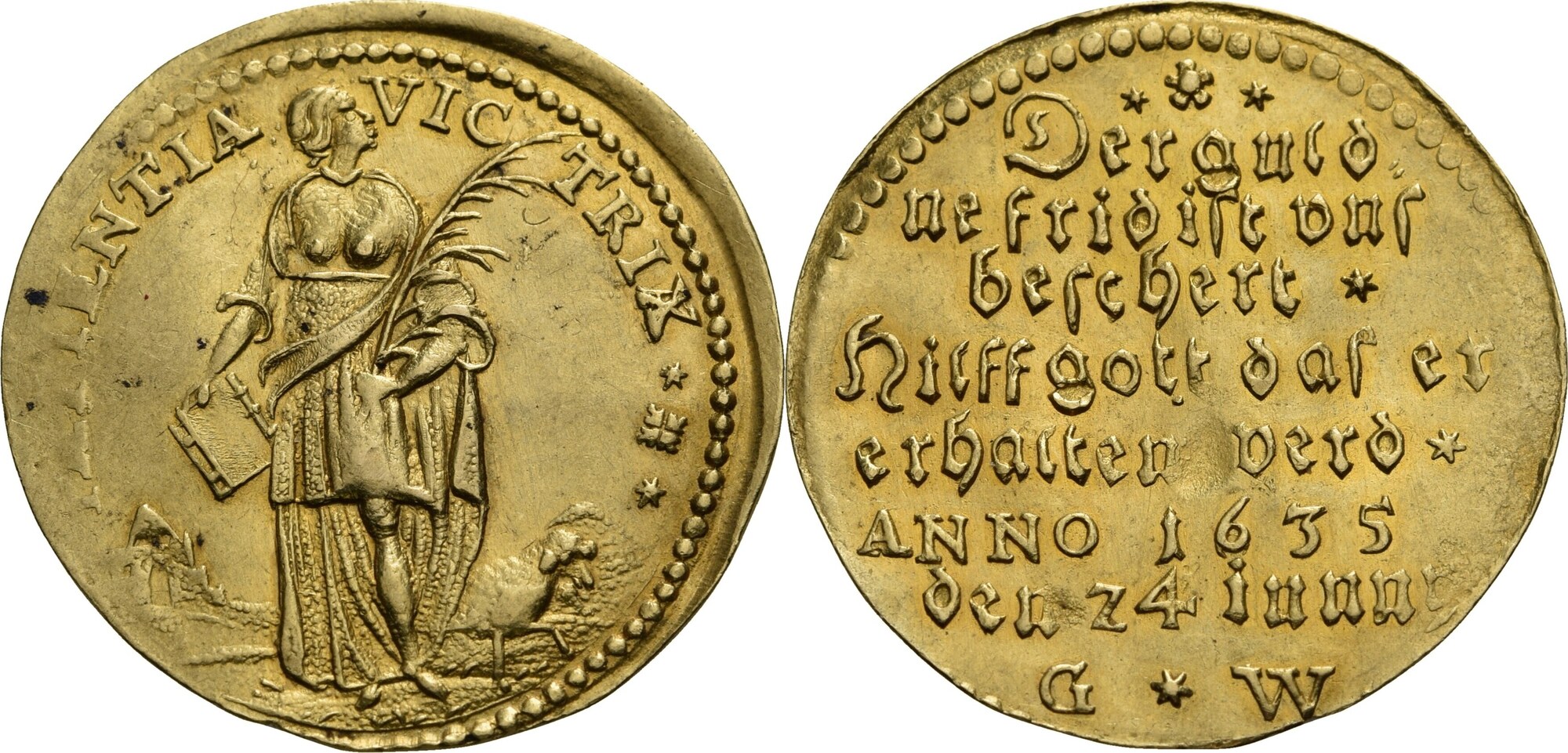 Sachsen Dukat, Dresden, sehr selten! 1635 Johann Georg I., 1615-1656 ...