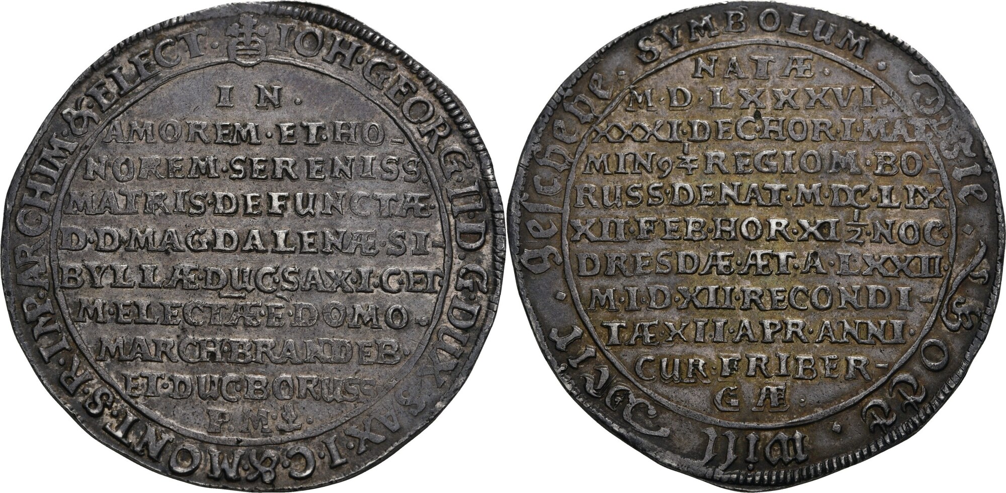 Sachsen Reichstaler, Dresden 1659 Johann Georg II., 1656-1680 VF+, winz ...