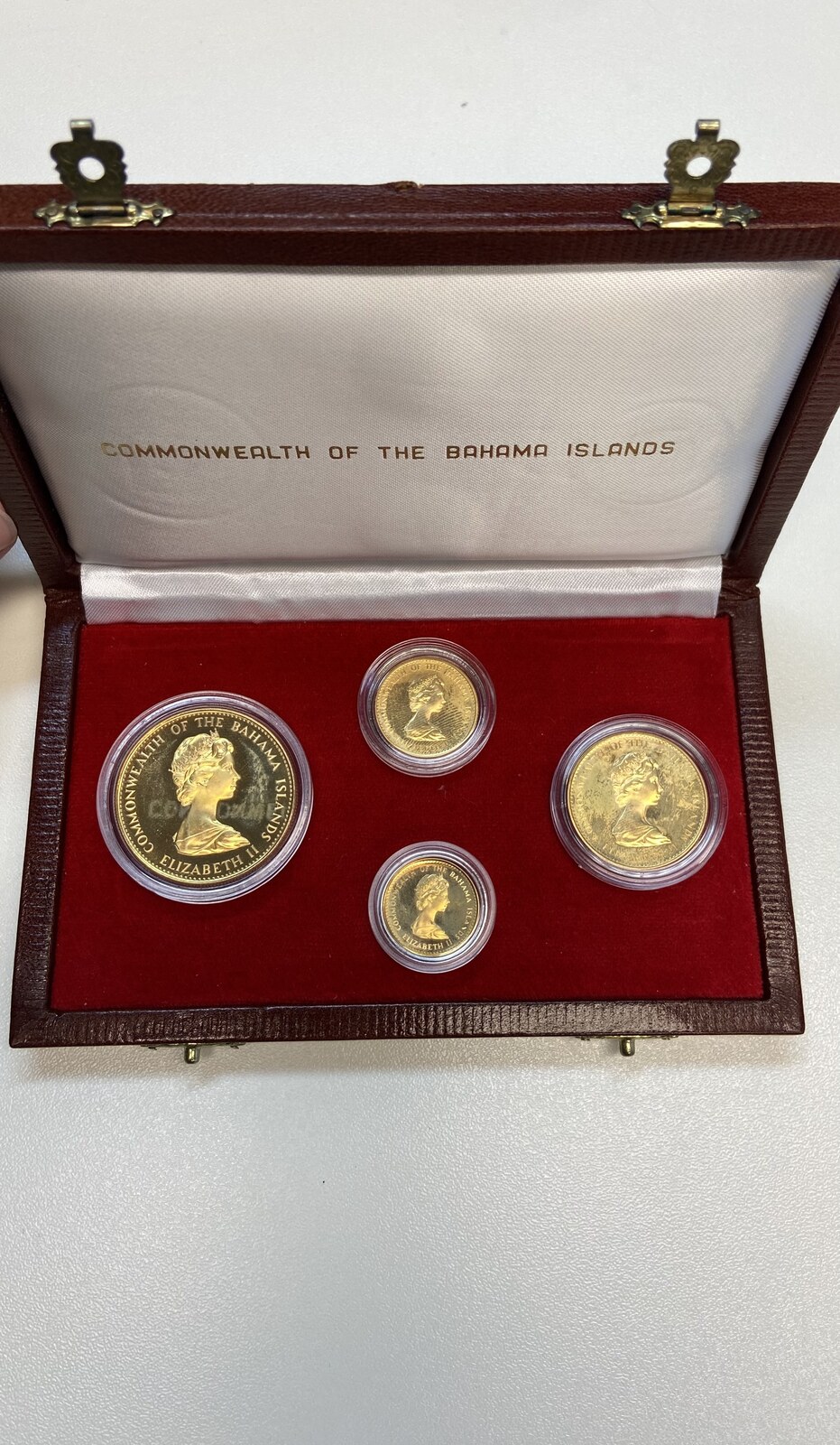 Bahamas Proof Set aus 10, 20, 50 und 100 Dollars 1971 Elizabeth II ...