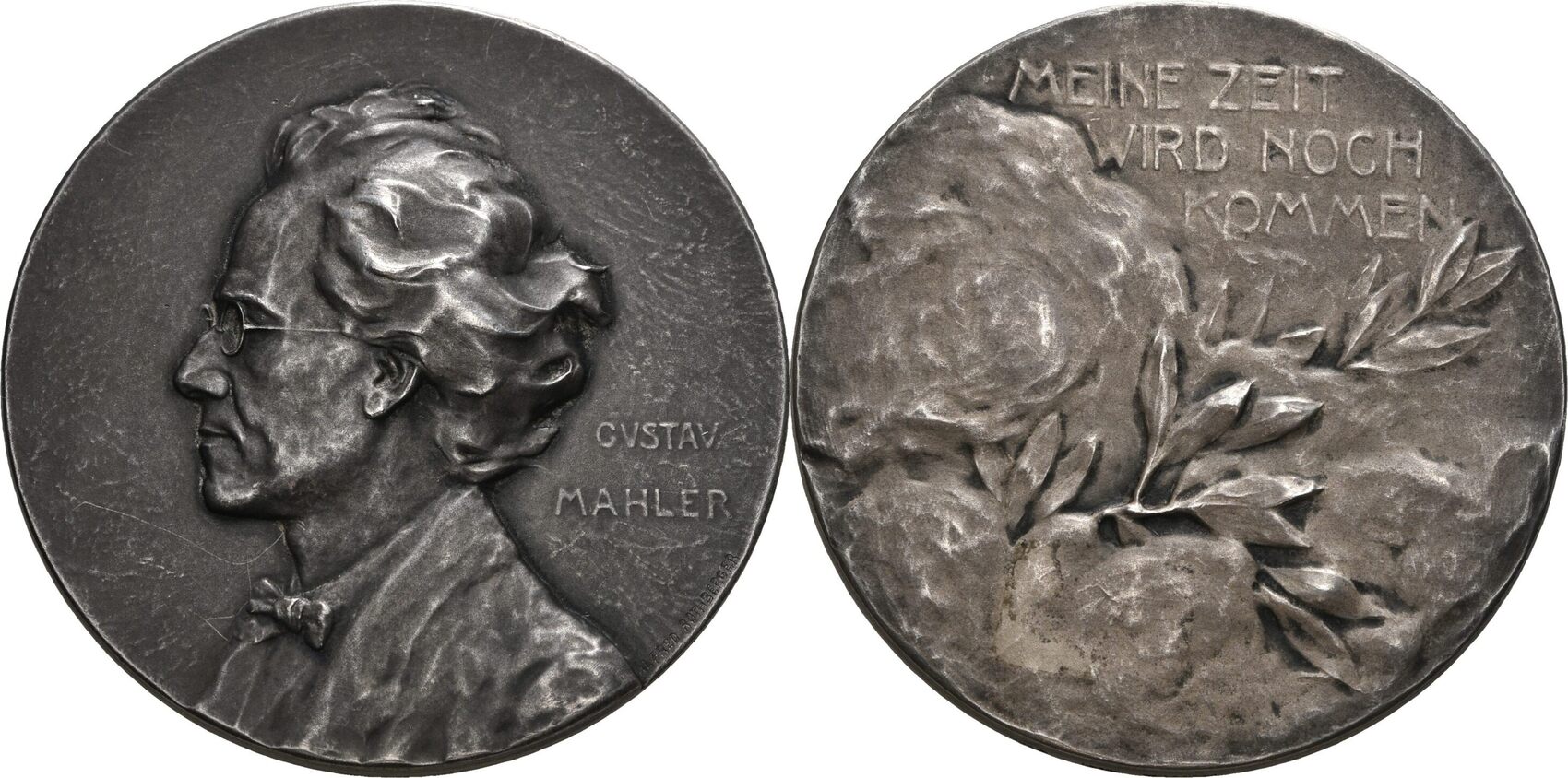 Musica in Nummis Silbergussmedaille, v. A. Rothenberger o.J. (um 1912 ...