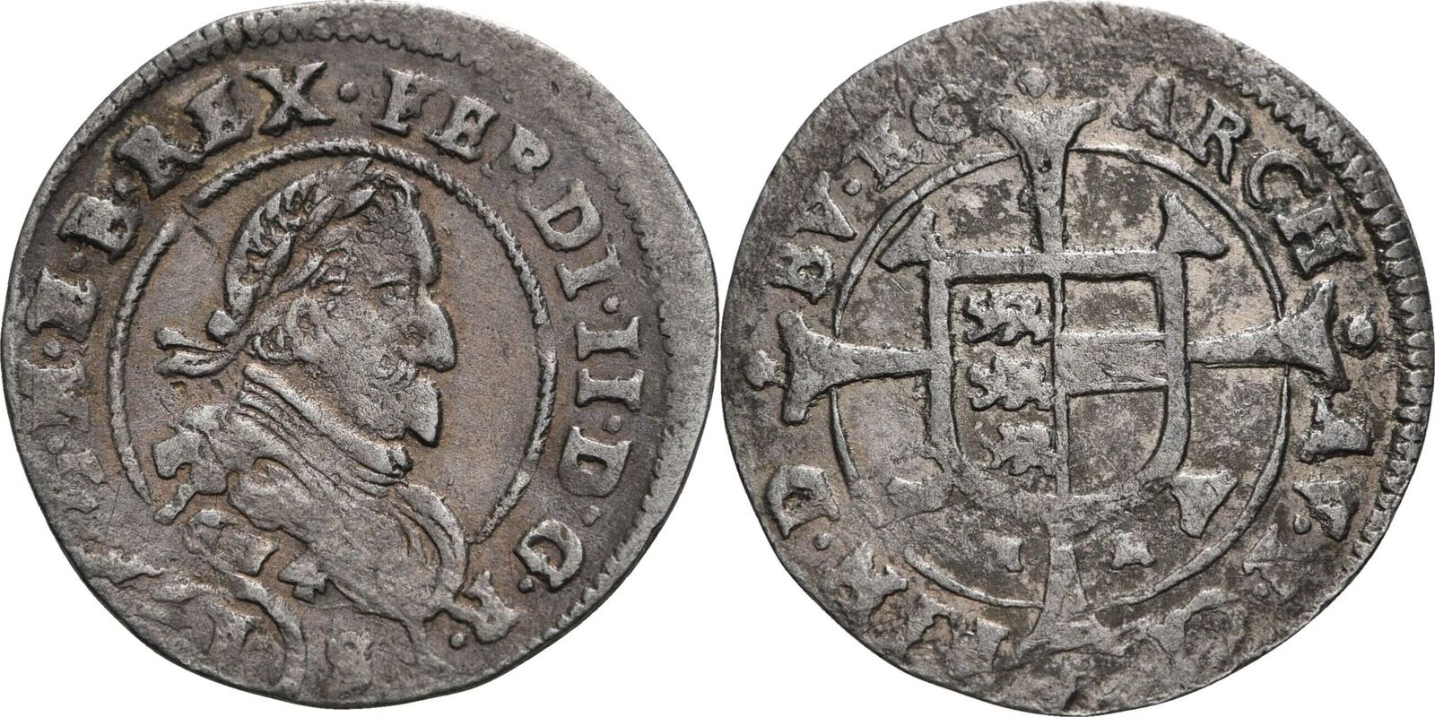 RDR Kreuzer, St. Veit 1624 Ferdinand II., 1592-1618-1637 VF+ / VF | MA-Shops