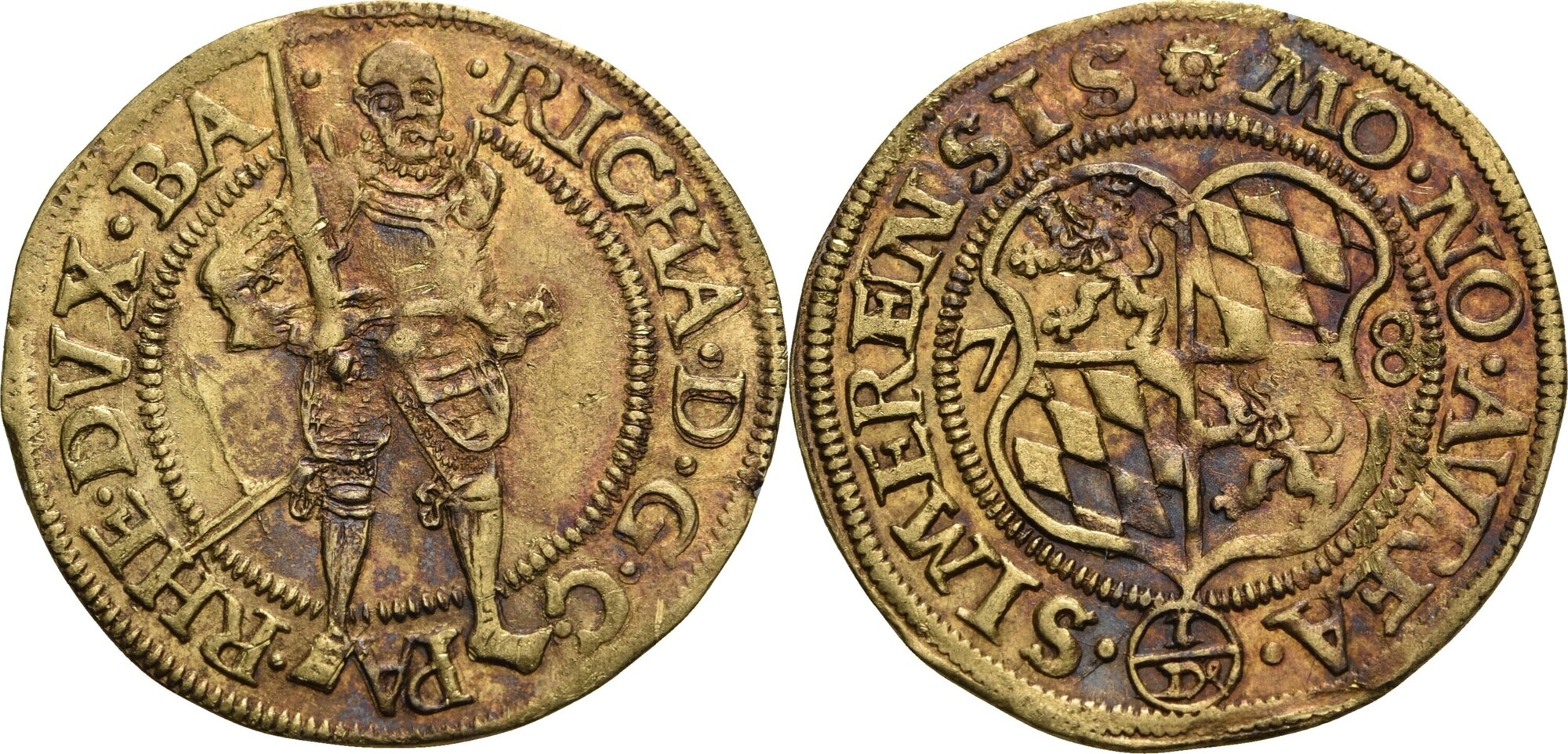 Pfalz-Simmern-Sponheim Dukat, Simmern 1578 Richard, 1569-1598 VF ...