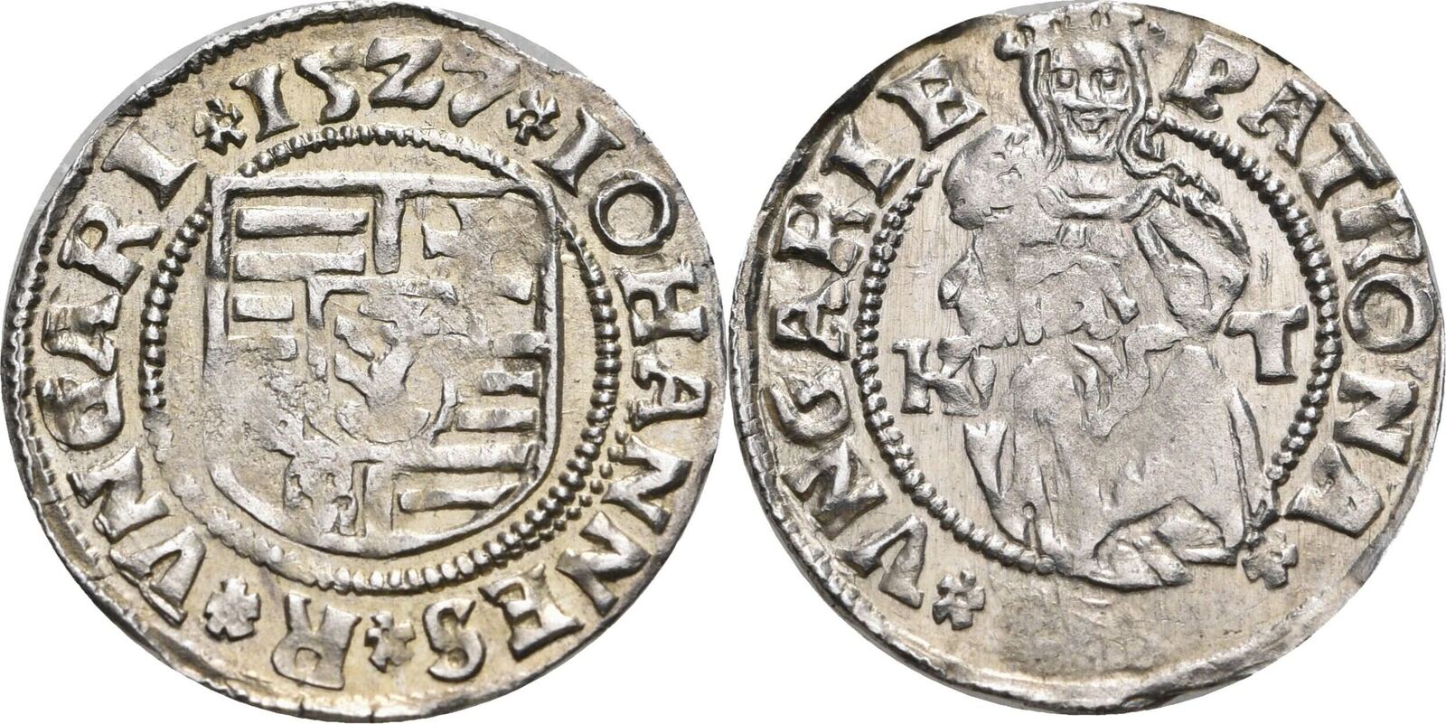 Ungarn Denar KT, Kremnitz 1527 Johannes Zapolya, 1526-1540 EF | MA-Shops