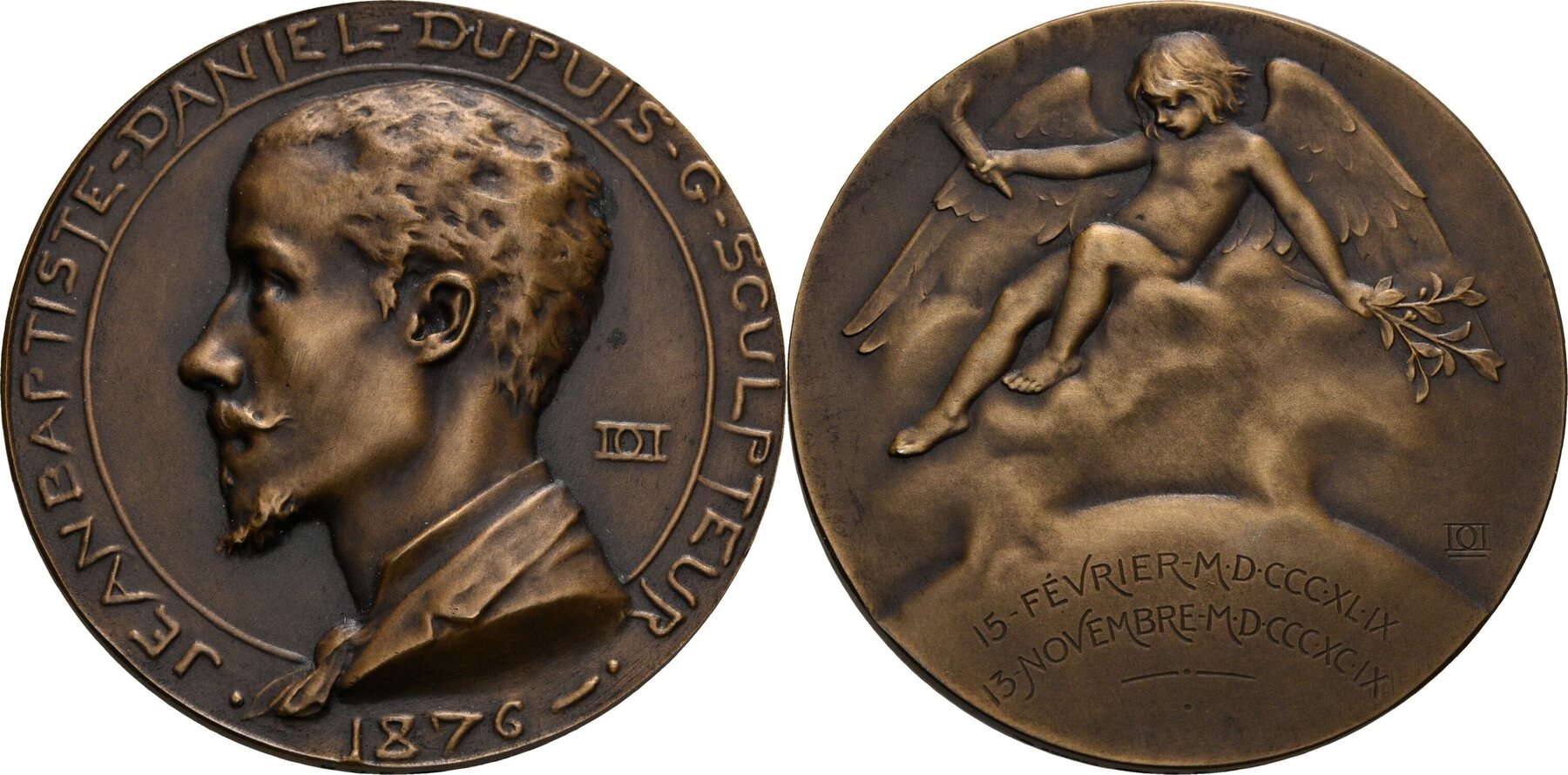 Frankreich, III. Republik Bronzemedaille o.J. (1900) v. Daniel Dupius ...