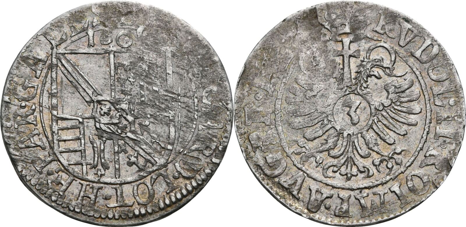 Straßburg, Hochstift 3 Kreuzer (Groschen) 1605 Karl von Lothringen ...