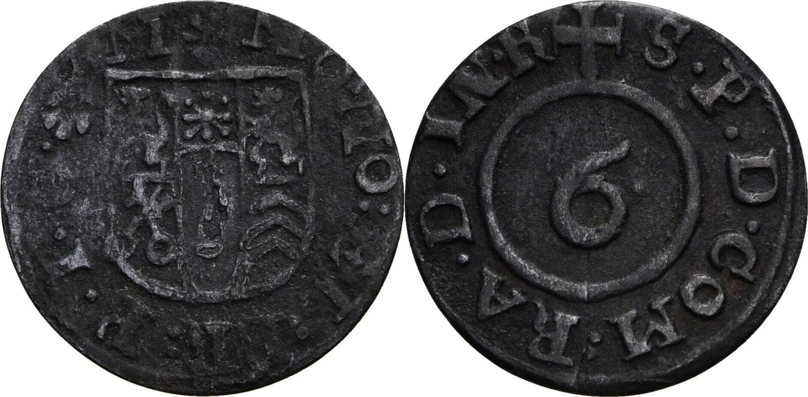 Brandenburg-Preußen 6 Pfennig, Bielefeld, für Ravensberg o.J. Friedrich ...