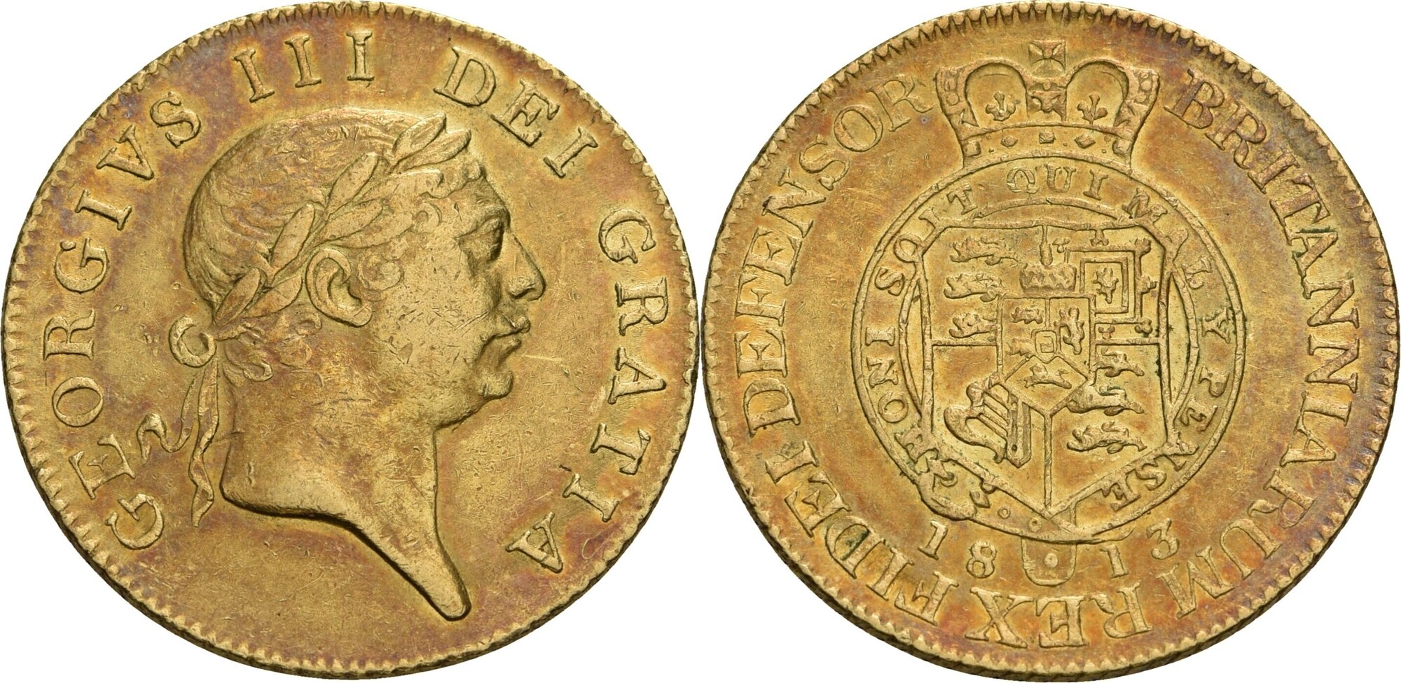 Großbritannien Guinea, London 1813 George III., 1760-1820 VF-EF, feine ...