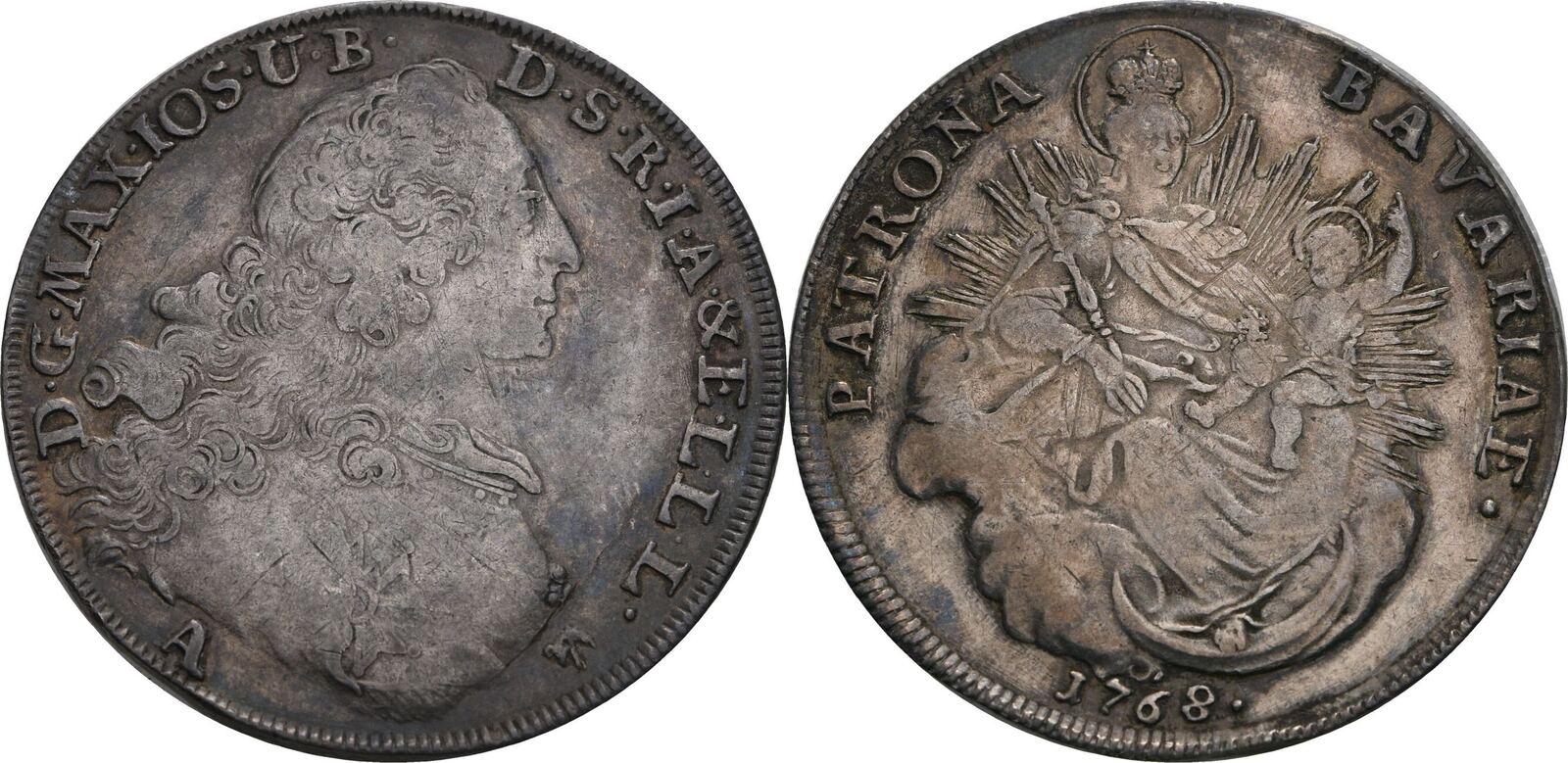 Bayern, Kurfürstentum Konventions-Madonnentaler, Amberg 1768 Maximilian ...