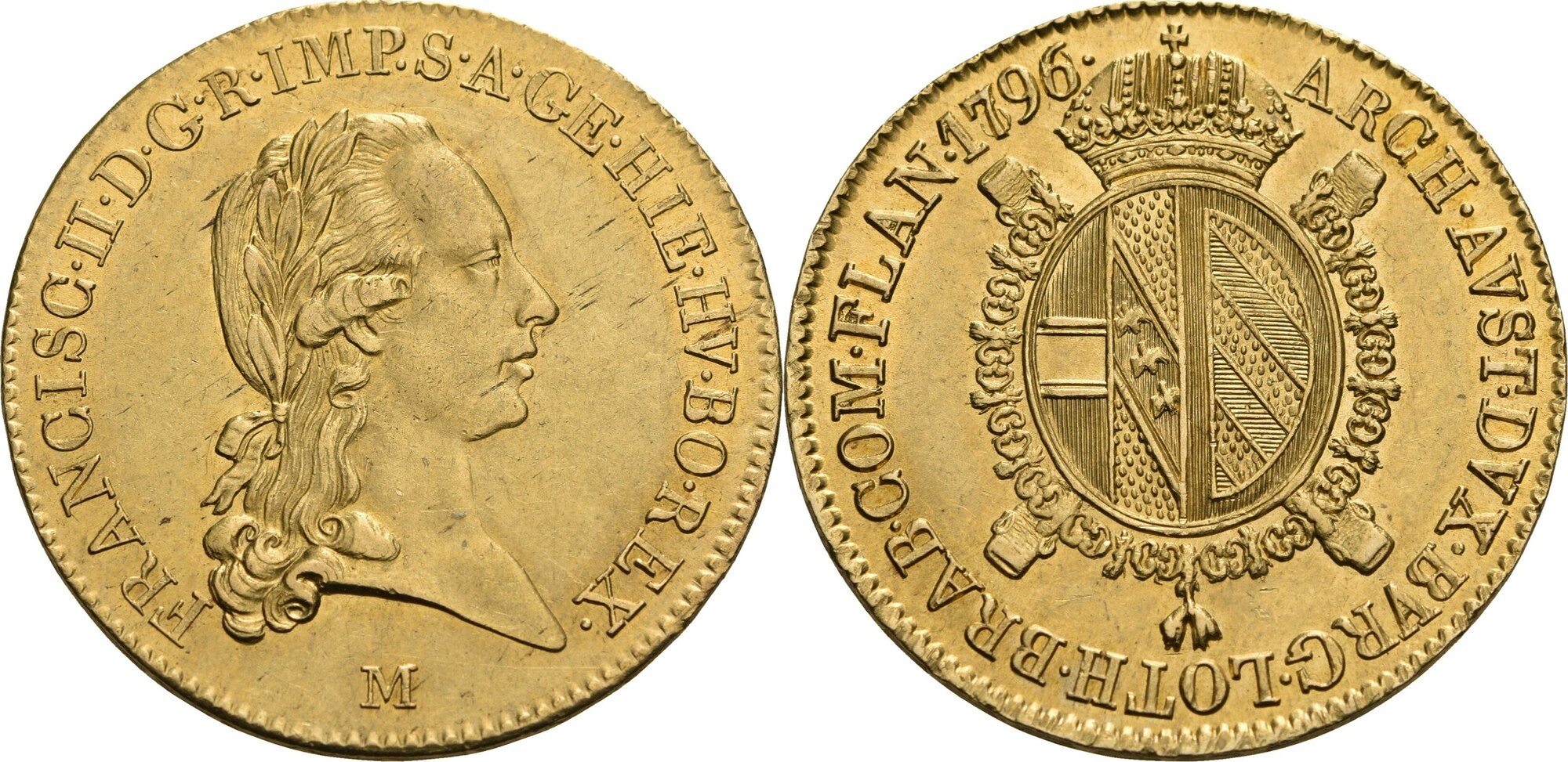 Habsburg Sovrano M, Mailand 1796 Franz II., 1792-1804 aEF / EF Vs. winz ...