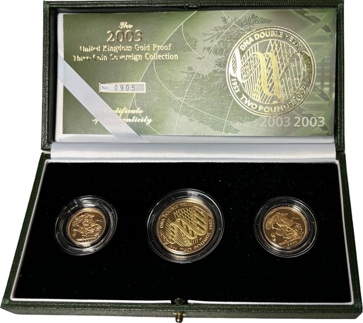 Großbritannien Gold proof set: Sovereign Collection 2003 Elisabeth II ...