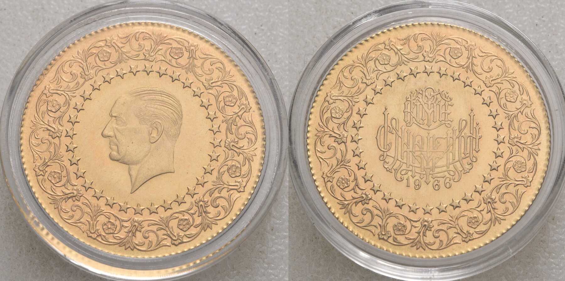 Türkei 100 Kurush, De Luxe-Prägung 1966 Republik, seit 1923 EF / AU | MA-Shops