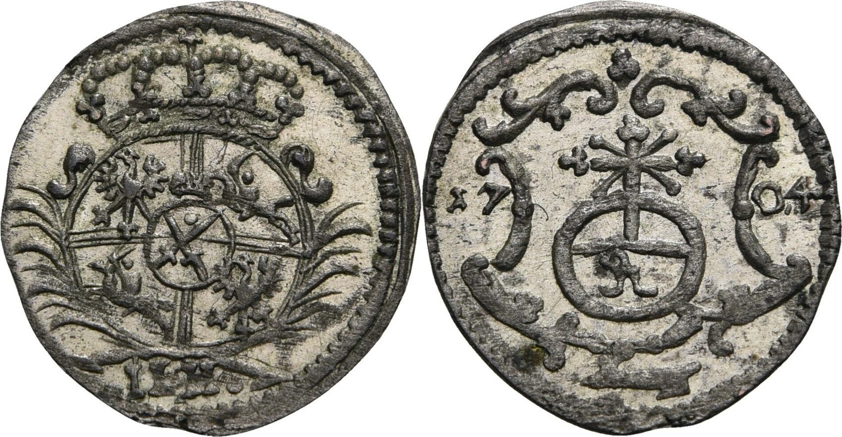 Sachsen Pfennig ILH, Dresden 1704 Friedrich August I. (August der ...