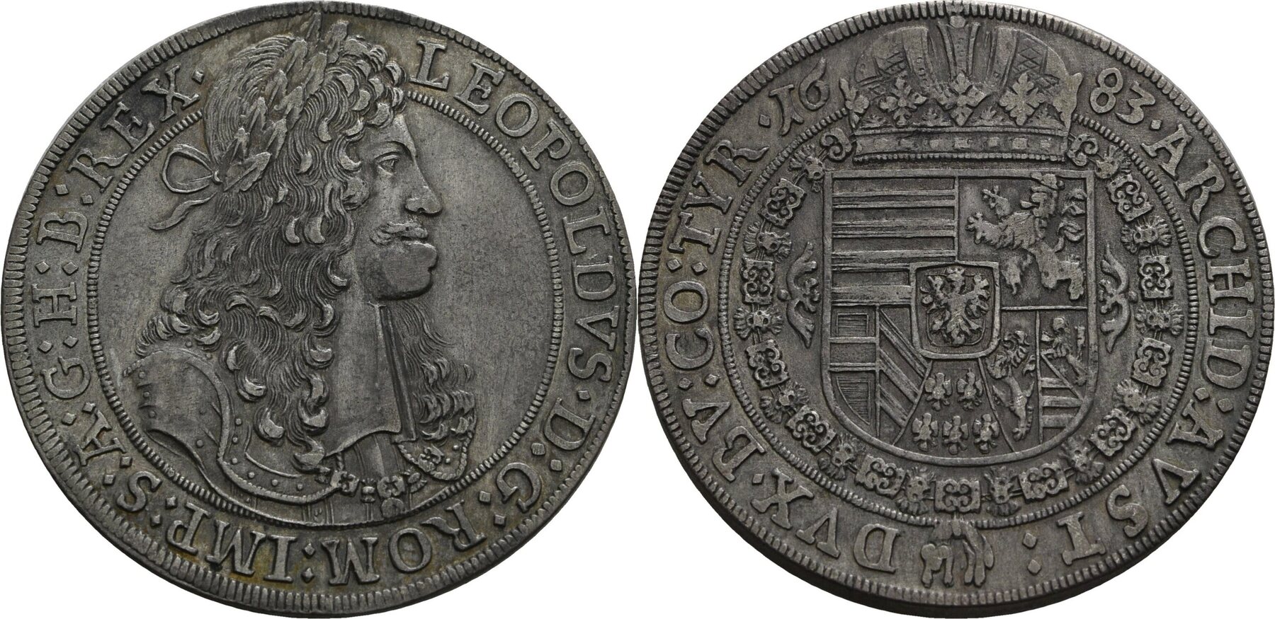 Habsburg Taler, Hall 1683 Leopold I., 1657-1705 VF | MA-Shops