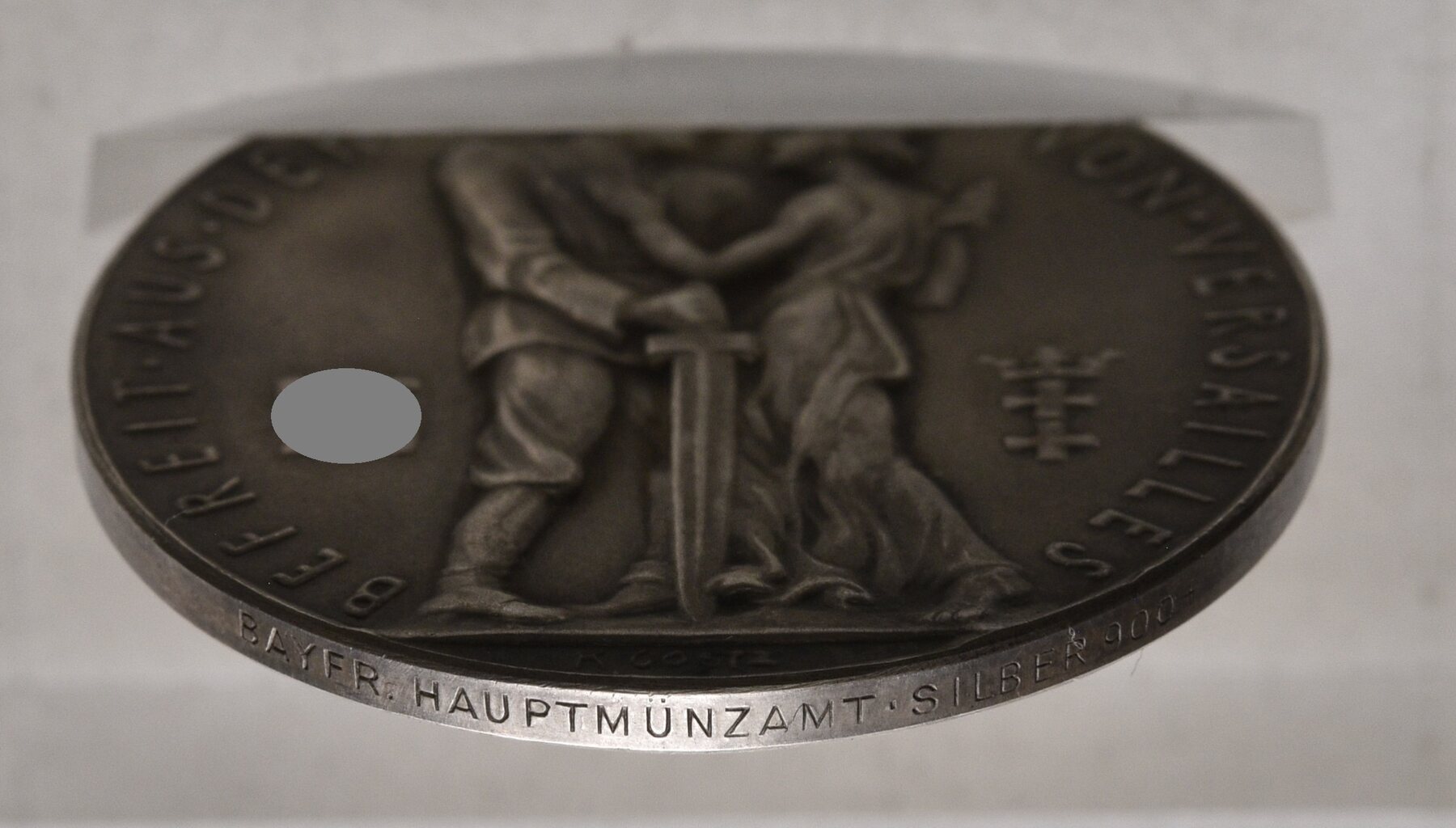 Karl Goetz Silbermedaille 1939 auf die Wiedereingliederung Danzigs in das Deutsche Reich CH UNC ...