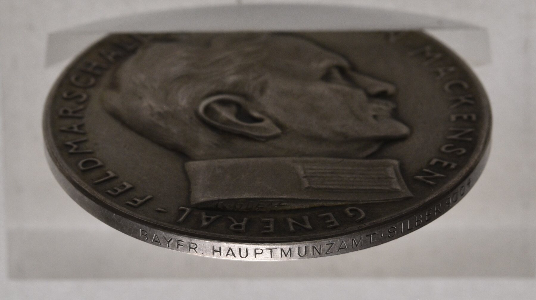 Karl Goetz Silbermedaille 1939 auf den 90. Geburtstag des Generalfeldmarschalls August von ...