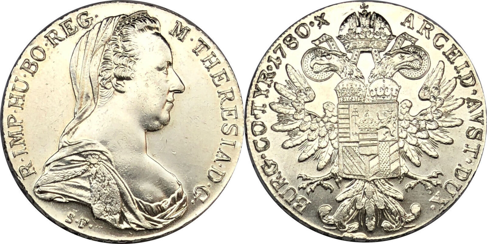 Österreich 1 Taler 1780 NP. Maria Theresia Offizielle Nachprägung UNC ...