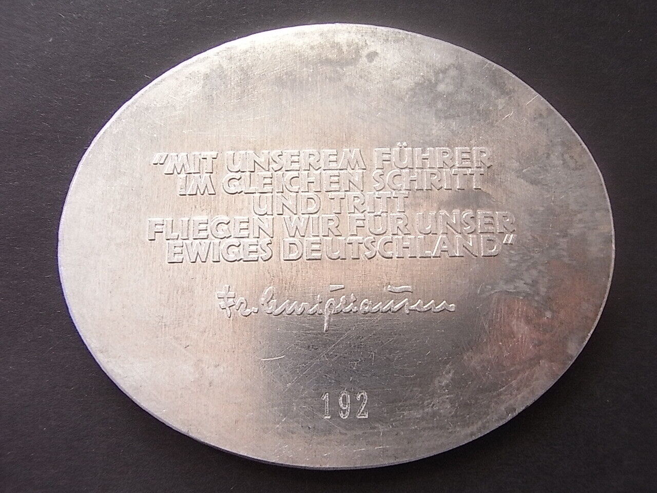 Drittes Reich Plakette NSFK Deutschlandflug 1938 Leichtmetall ...