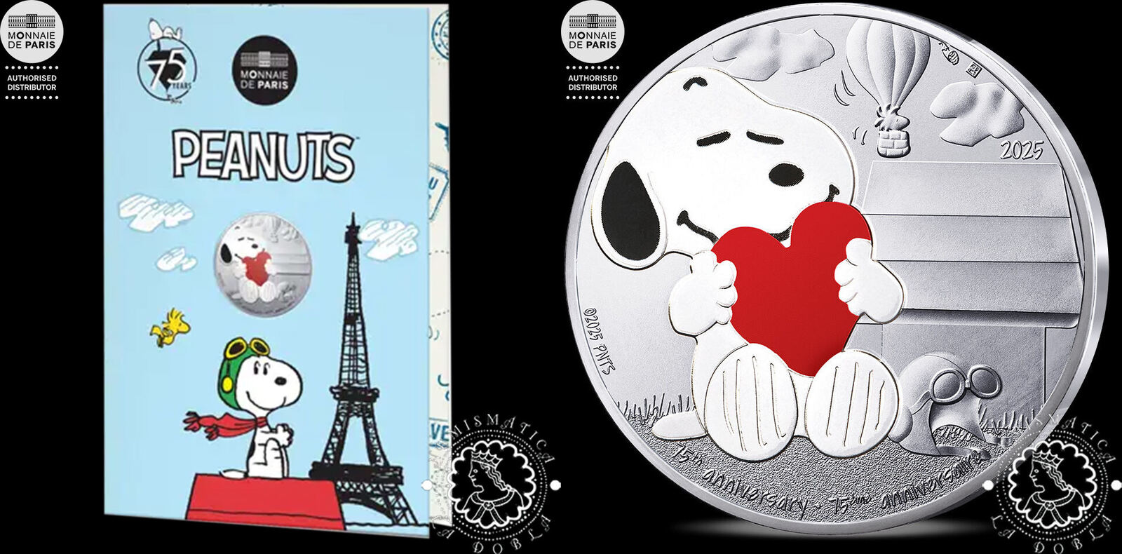 France 2025 10 EURO – Snoopy (Peanuts) – UNC | MA-Shops